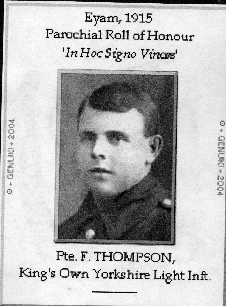 THOMPSON, Frederick – Hathersage Royal British Legion